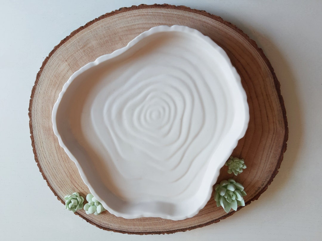 Tray Tree Disc Tree Trunk Decorative Tray Serving Plate Coaster Candle ...