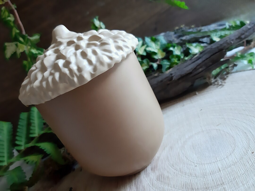 Acorn Storage Jar With Lid Jewelry Jar Autumn Decoration Cottagecore ...