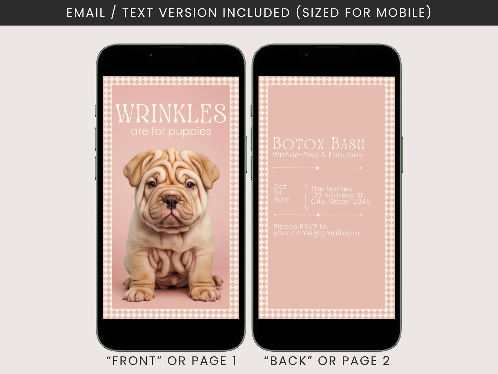 Botox Party Invite | Botox Birthday Invitation | Botox and Bubbles | in ...