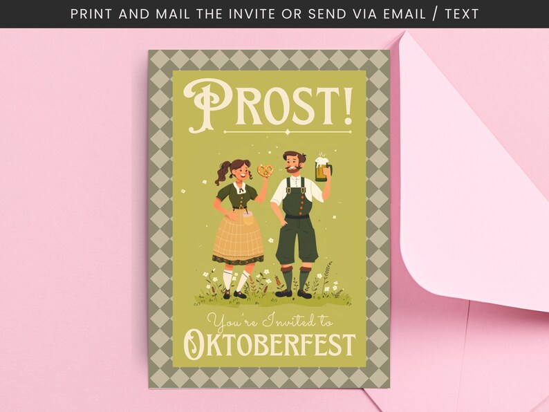 Oktoberfest Invitation | October Fest Invitation | Oktoberfest Party ...