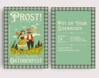 Oktoberfest Invitation October Fest Invitation Oktoberfest Party Invite ...