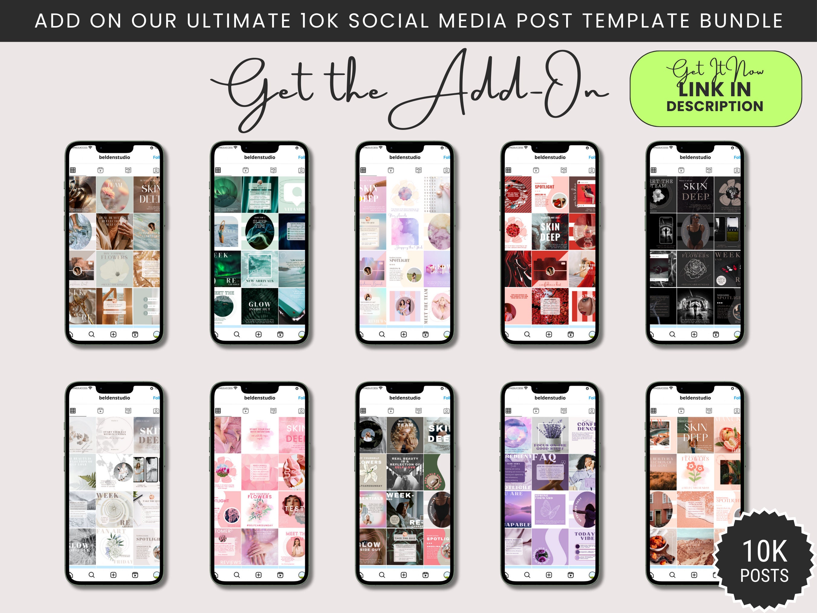 10-in-1 Social Media Manager Bundle | Social Media Management Templates ...