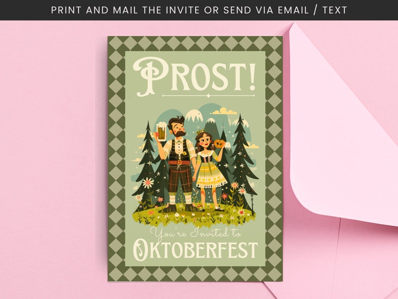 Oktoberfest Invitation | October Fest Invitation | Oktoberfest Party ...