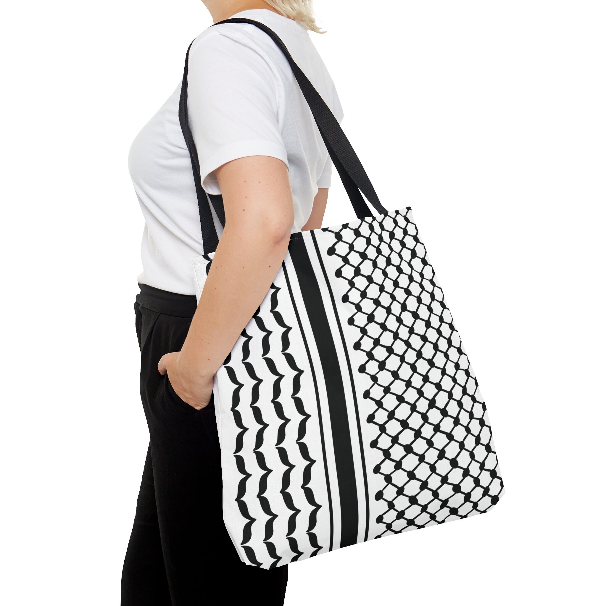 Keffiyeh Design Tote Bag Keffiyeh Palestinian Pattern Tote - Etsy