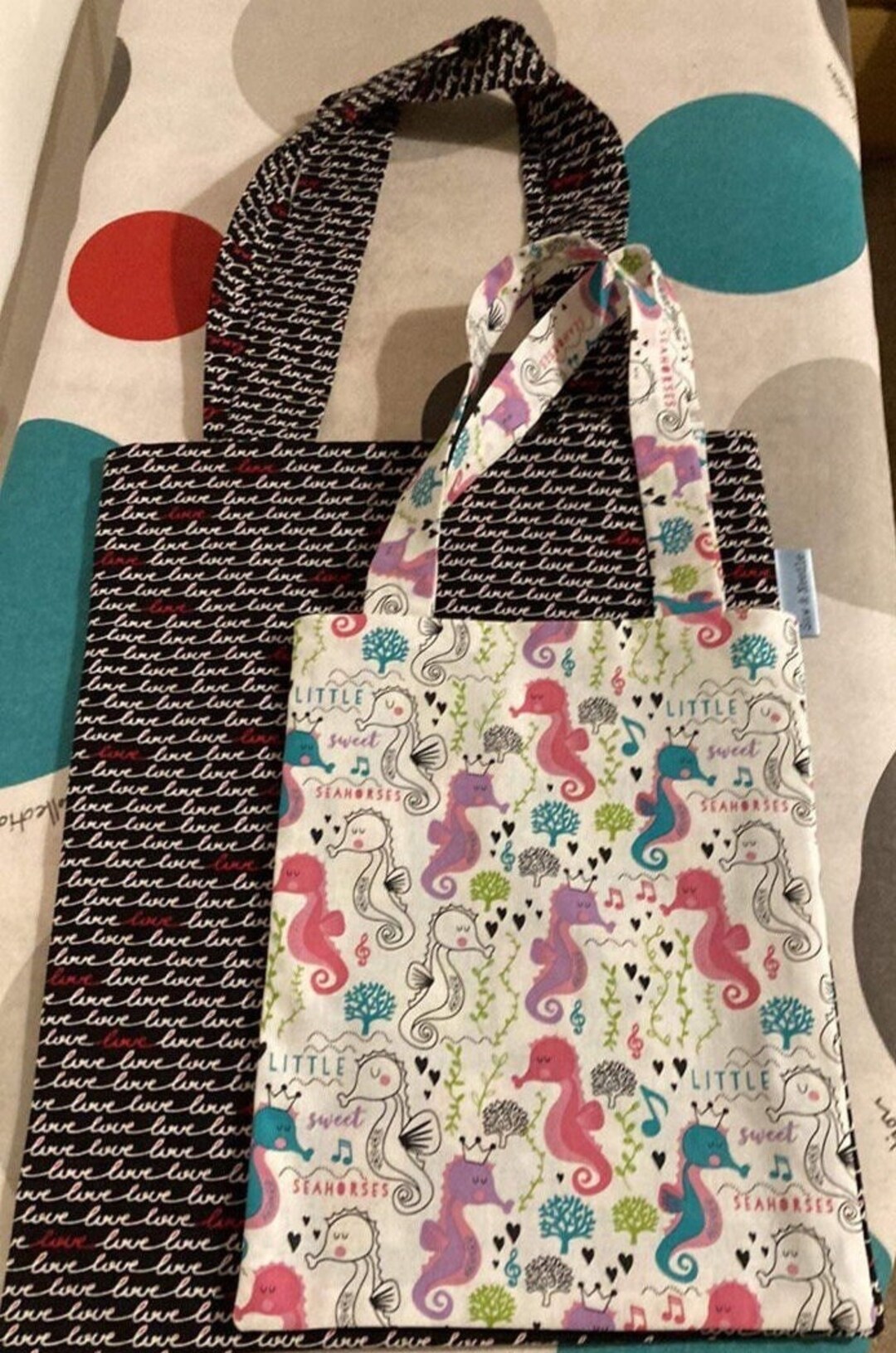 Double Sided Tote Bags for Kids and Babies, Funny Tots, Cute Tote Bags ...