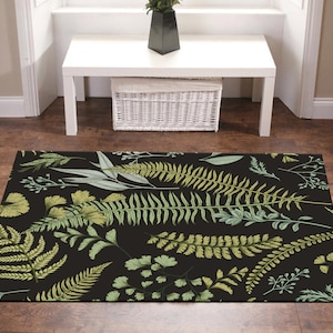 Leaf Rug,garden Rug,nature Rug,jungle Rug,nature Theme Rug,leaf Pattern ...