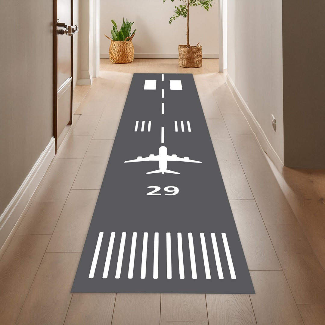 Runway Runner Rug, Track Rug, Aircraft Rug, Aviation Rug, Aviation ...