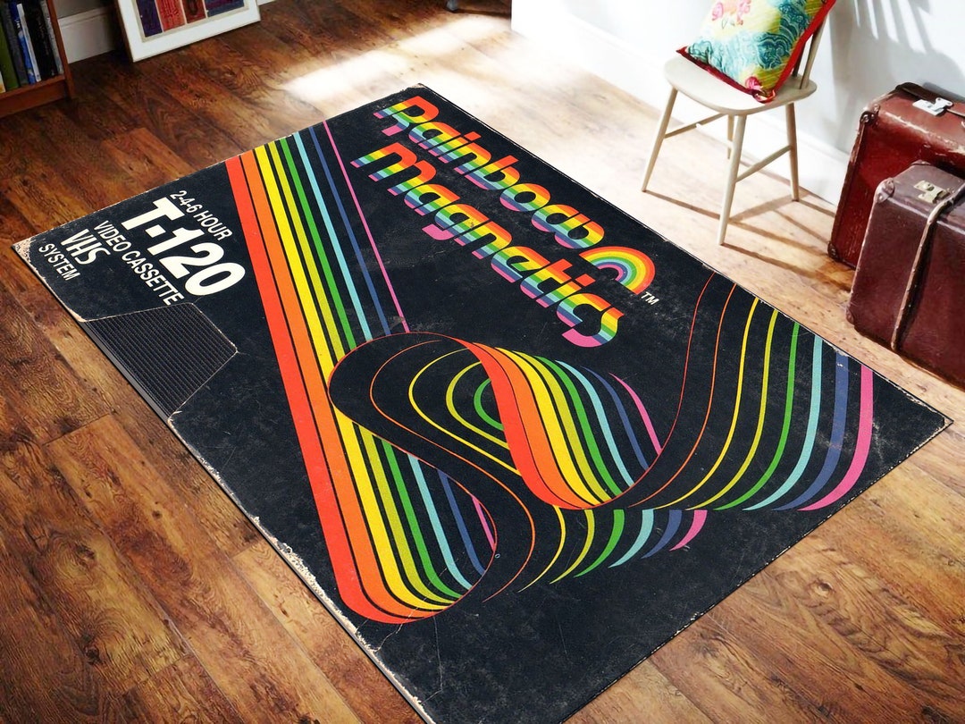 Old Memories Rug,vhs Rug,video Rug,70s Rug,vhs Casette Rug,old Fashion ...