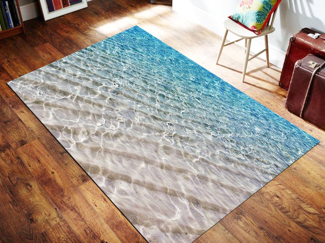 Seascape Rug, Classic Rug, Ocean Rug, Sunset at the Ocean, Modern Rugs ...
