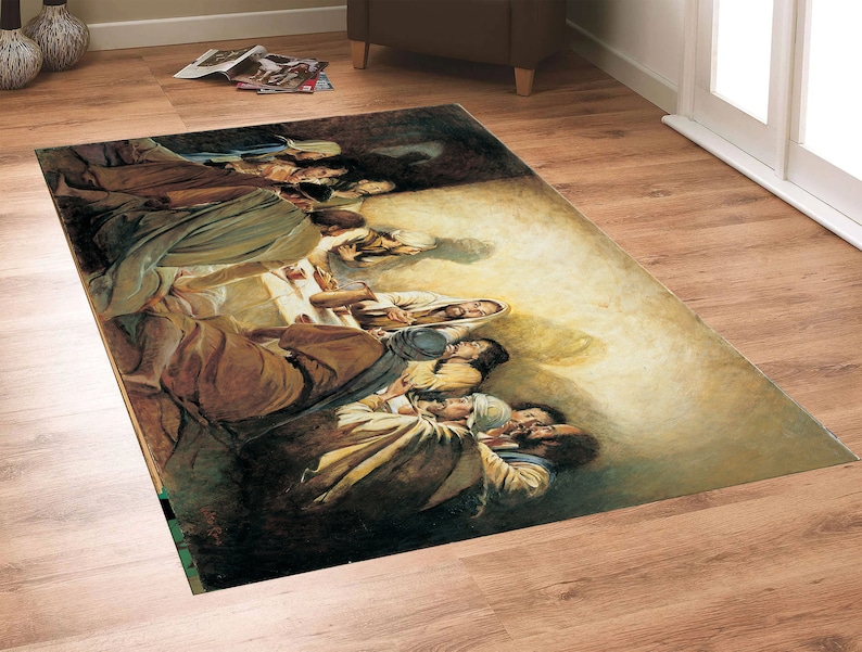 Christian Rug,jesus Rug,jesus Theme Rug,jesus Pattern Rug,religion Rug ...