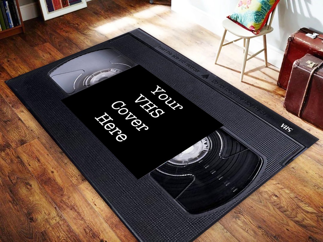 Your VHS Rug, Pick Horror Rug, VHS Area Rugs, 80s 90s Movie Rug, Tape ...
