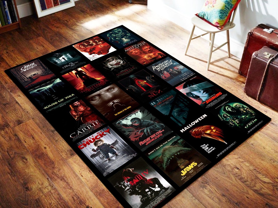 Horror Rug,scary Rug,hallowen Rug,movie Rug,movie Theme Rug,movie ...