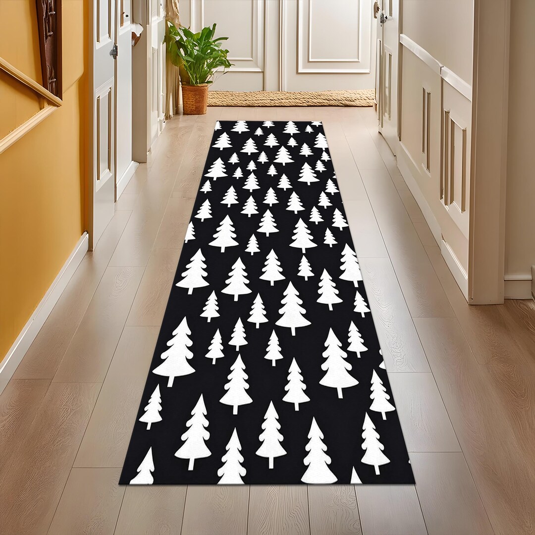 Merry Christmas Runner Rug, 2025 Christmas Decoration, Hallway Rug ...