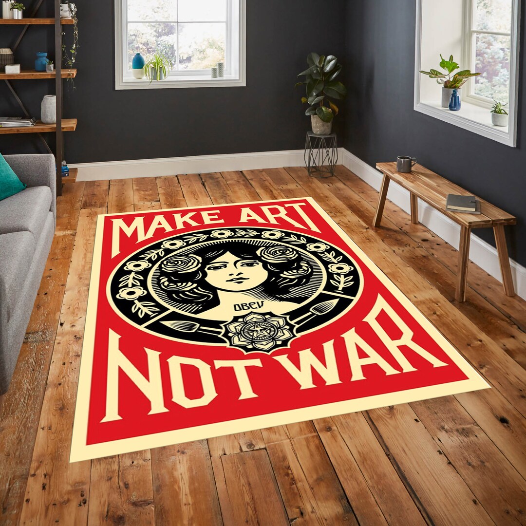 Quote Rug, Make Art Rug,qoute Pattern Rug,qoute Theme Rug,face Rug ...