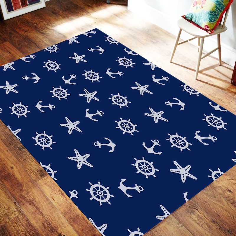 Nautical Rug - Etsy