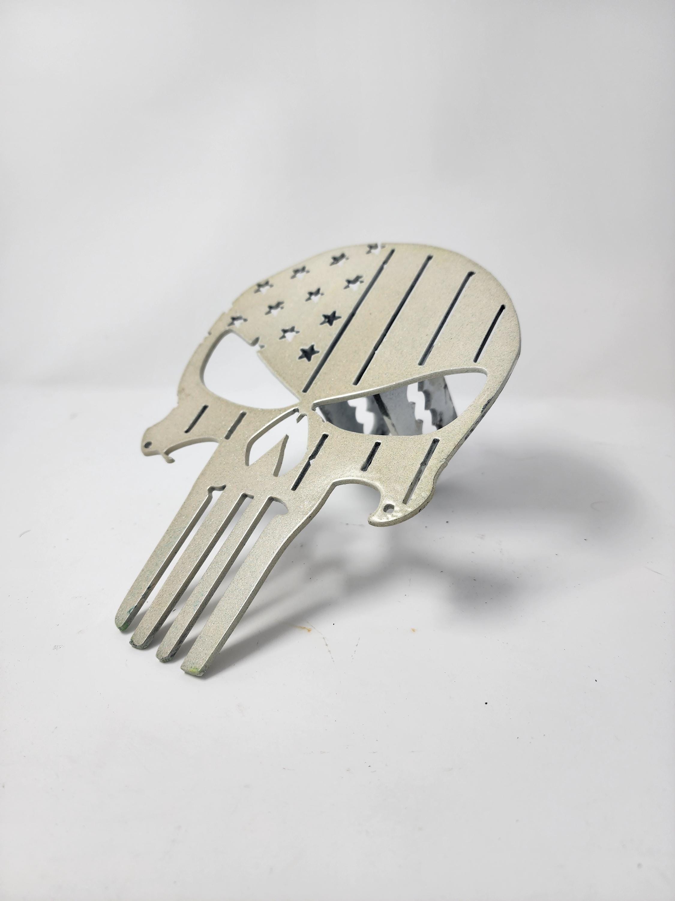Powder-coated Punisher Hitch Cover, All Steel 10 Gauge and 11 Gauge - Etsy