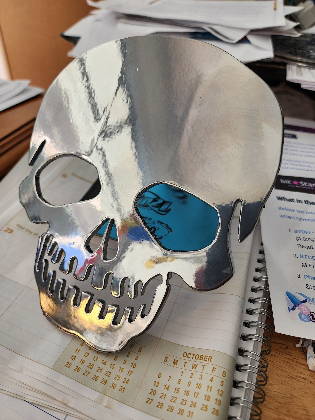 Chrome Powder-coated Skull Hitch Cover - Etsy