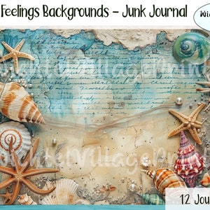 Summer Feelings - Junk Journal Backgrounds, Collage Sheet, Scrapbook ...