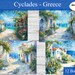 Cyclades Greece Backgrounds Junk Journal, Collage Sheet, Scrapbook Page ...