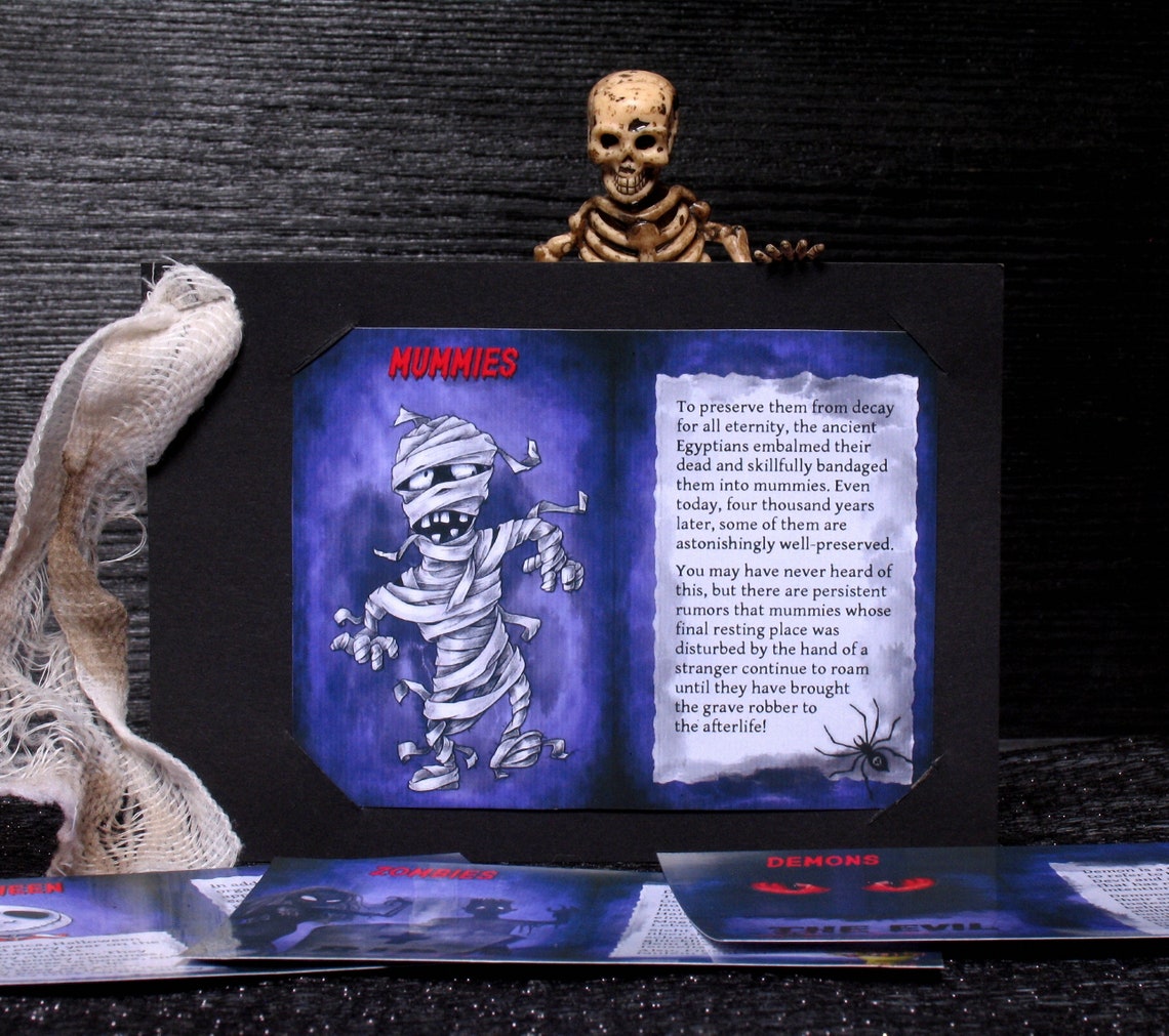 Printable Halloween Scary Mini-lexicon Kit 2.16 X 3.35 - Etsy