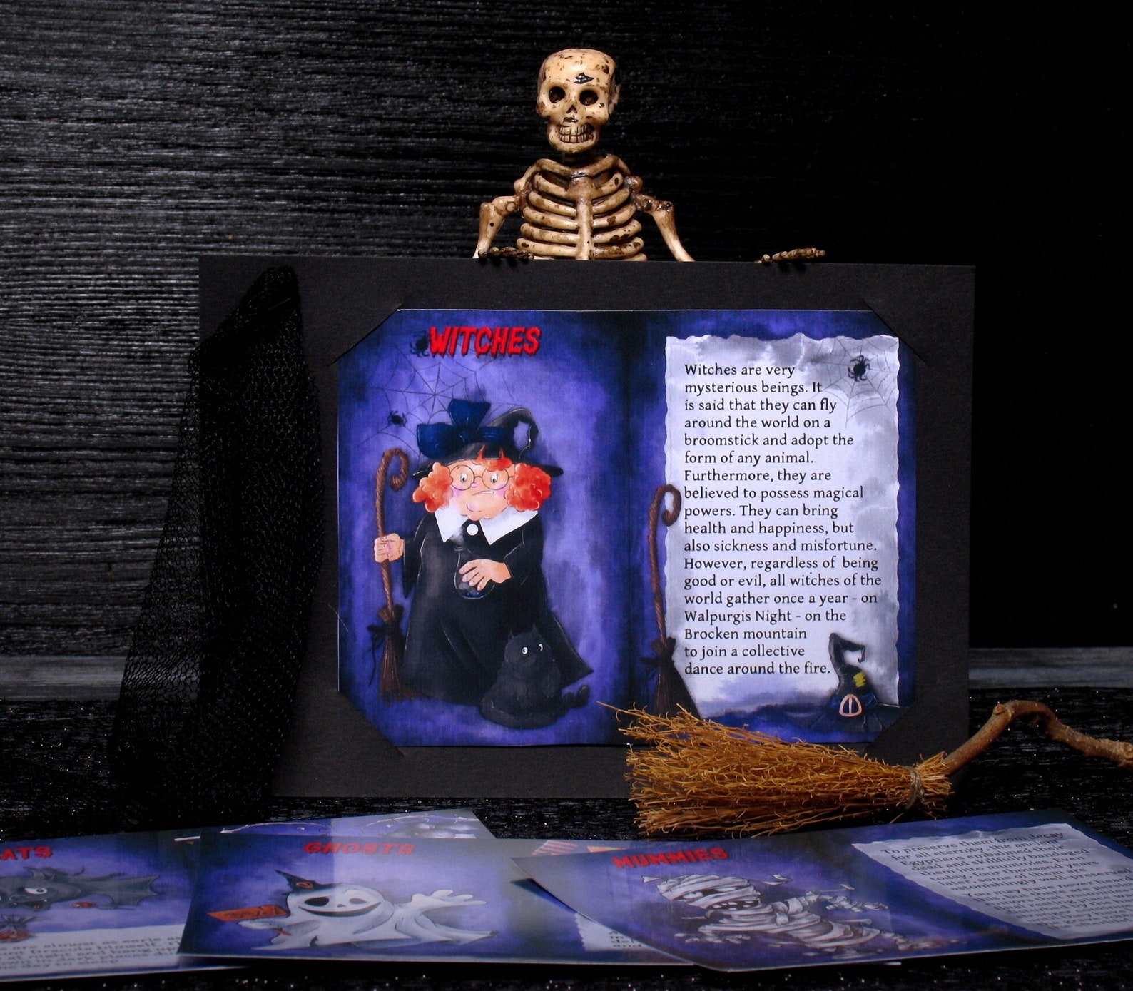 Printable Halloween Scary Mini-lexicon Kit 2.16 X 3.35 English Version ...