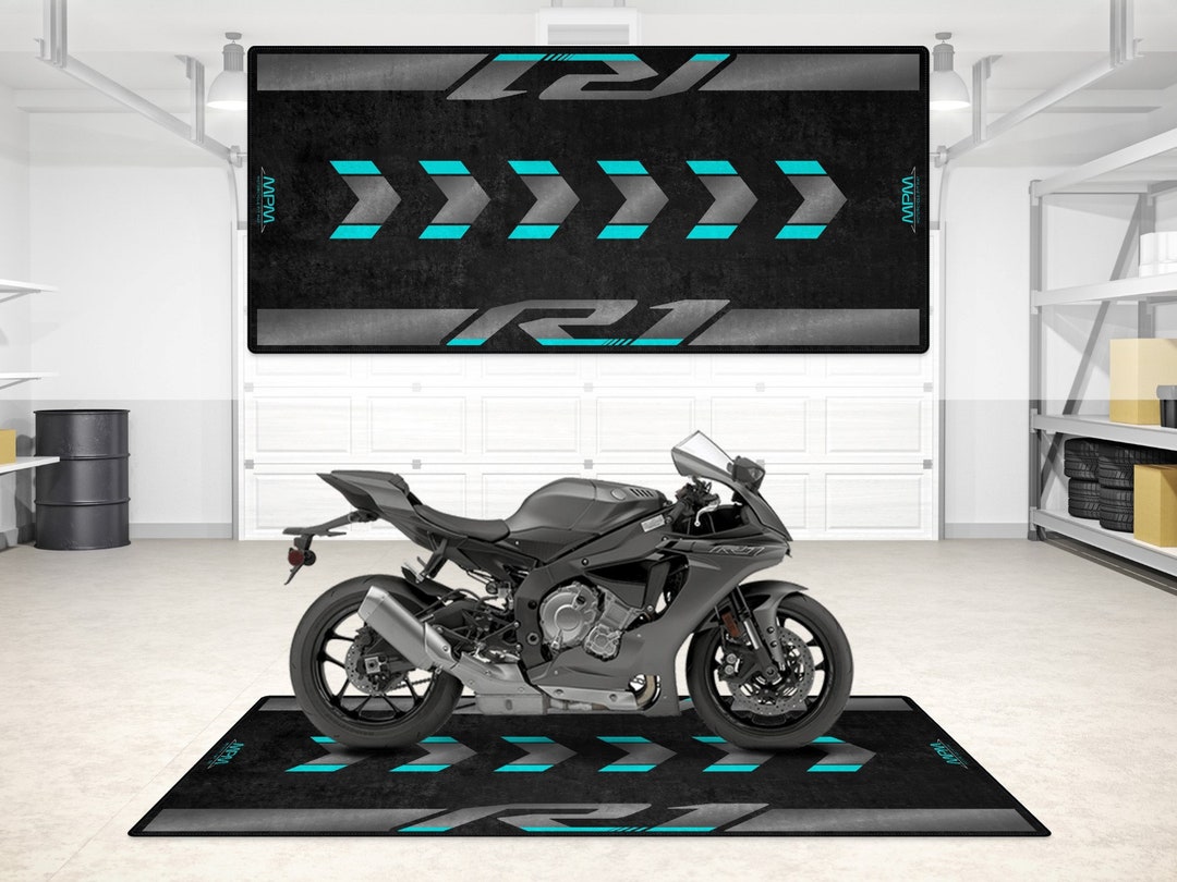 For Yamaha YZF-R1 Super Sport Motorcycle Pit Mat Personalized Display ...