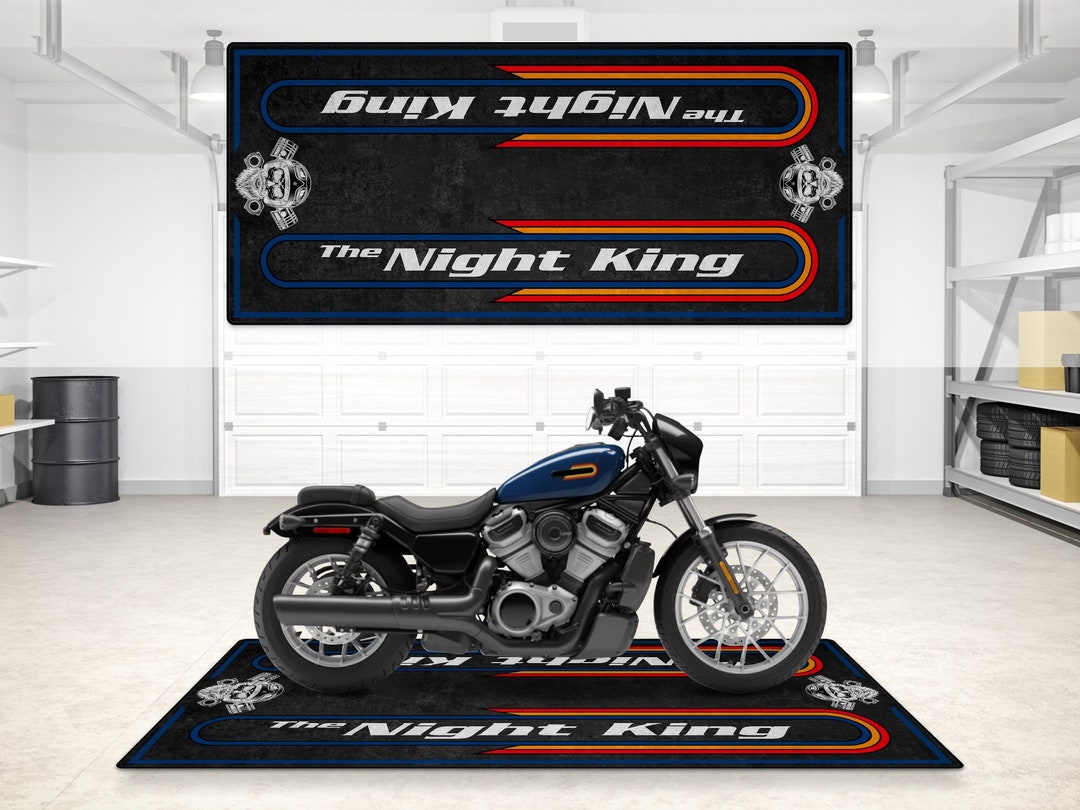 Line Design for Harley Davidson and Chopper Motorcycle Models Pit Mat ...