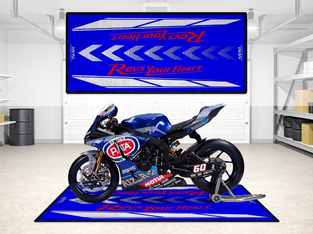 For Yamaha R1, R6, R7, R25, MT-07, MT-09, MT-10 Motorcycle Pit Mat ...