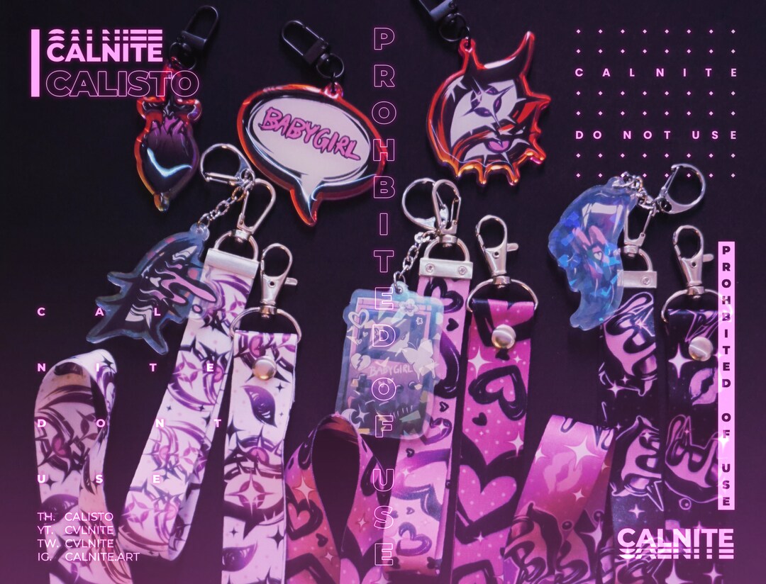 Holographic Acrylic Keychain & Lanyard - Etsy