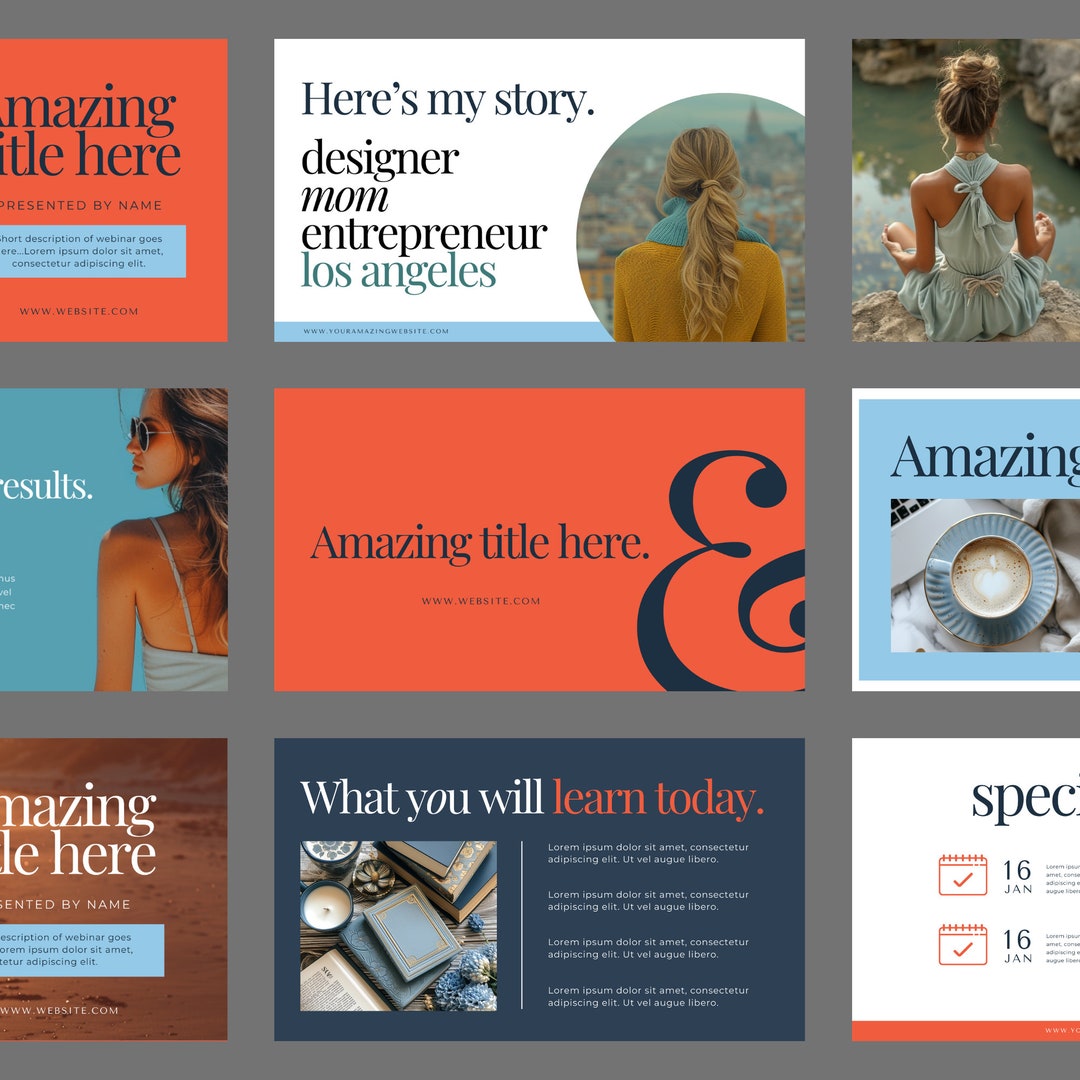 Canva Presentation Template Bold Slide Deck Slides For Presentation
