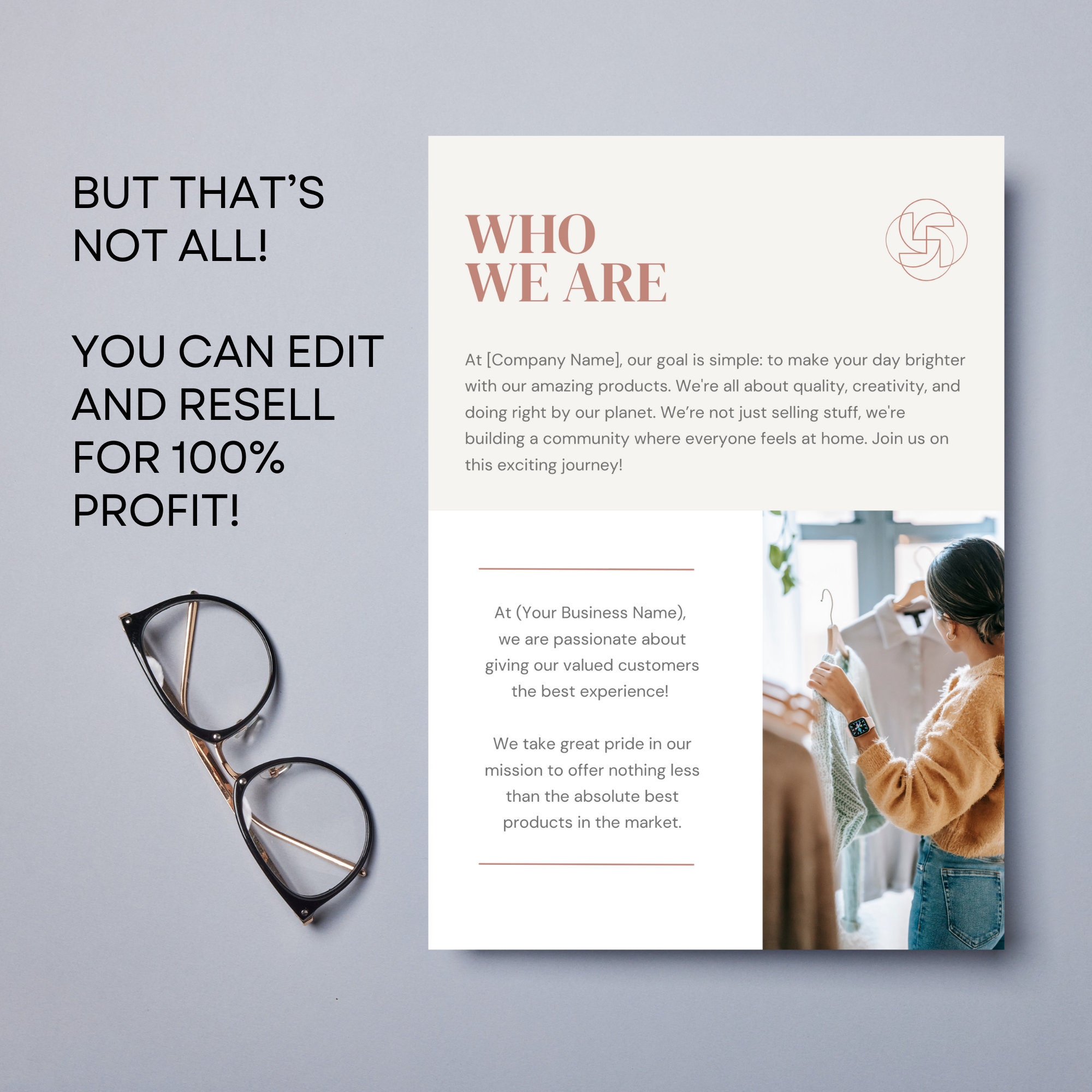 Business Catalog Template | Editable Canva Design, PLR (digital ...