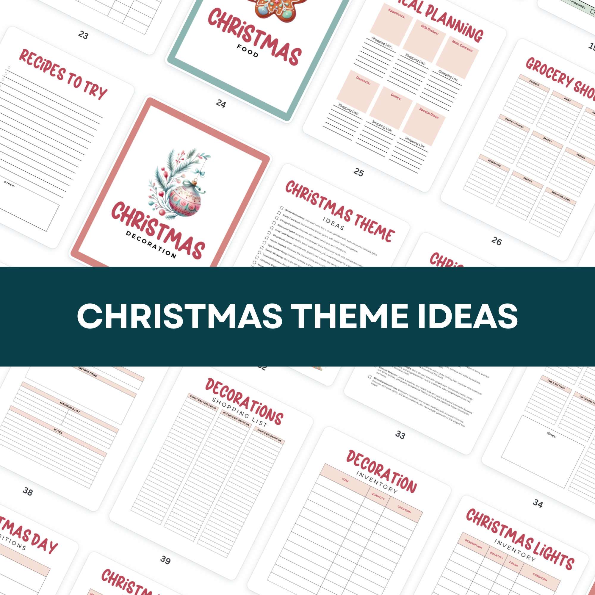 Ultimate Christmas Planner Printable 80-page Holiday Organizer Gift ...