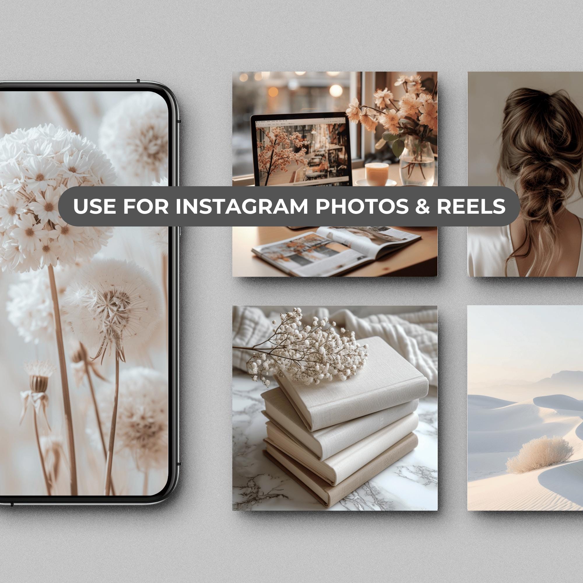 Aesthetic Neutral Stock Photos, Faceless Marketing Images (canva File ...
