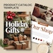 Editable Holiday Gift Guide, Christmas Product Catalog, Canva Template ...