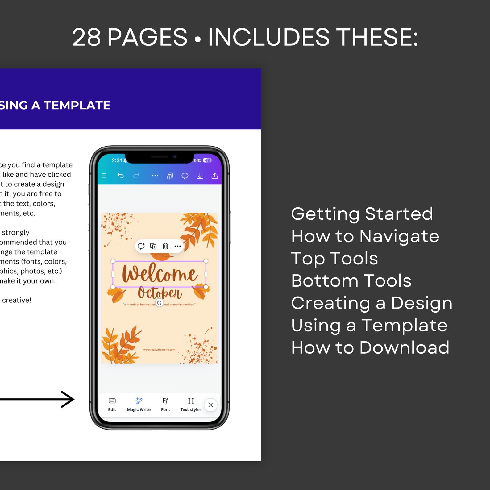 Canva Guide for Mobile App, Canva Guide for Beginners, Canva for Your ...