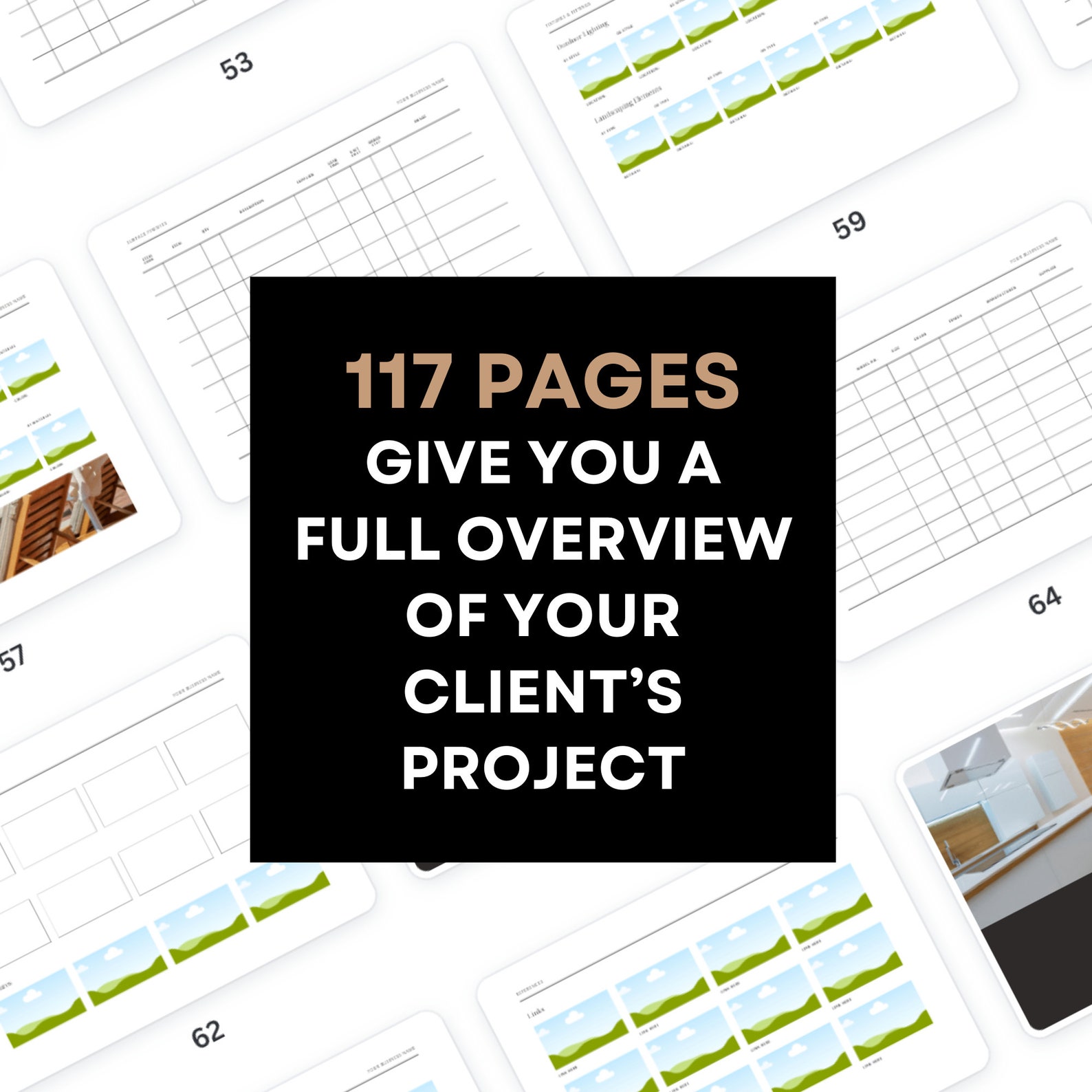 Interior Design Finishes Schedule | 117-page Editable Canva Template ...
