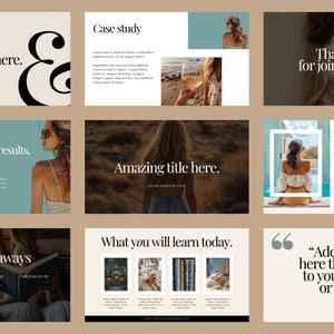 Canva Presentation Template Modern Slide Deck Slides for Presentation ...