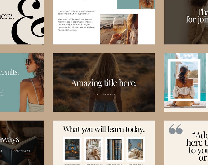 Canva Presentation Template | Modern Slide Deck | Slides for ...