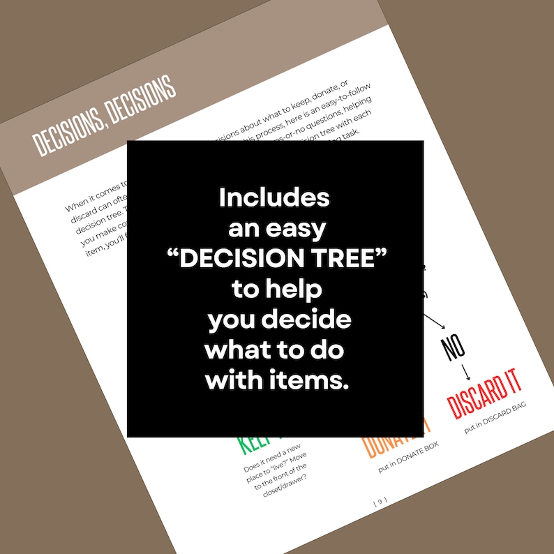 Decluttering Guide, Declutter Checklists, Home Cleaning Guide, Step-by ...