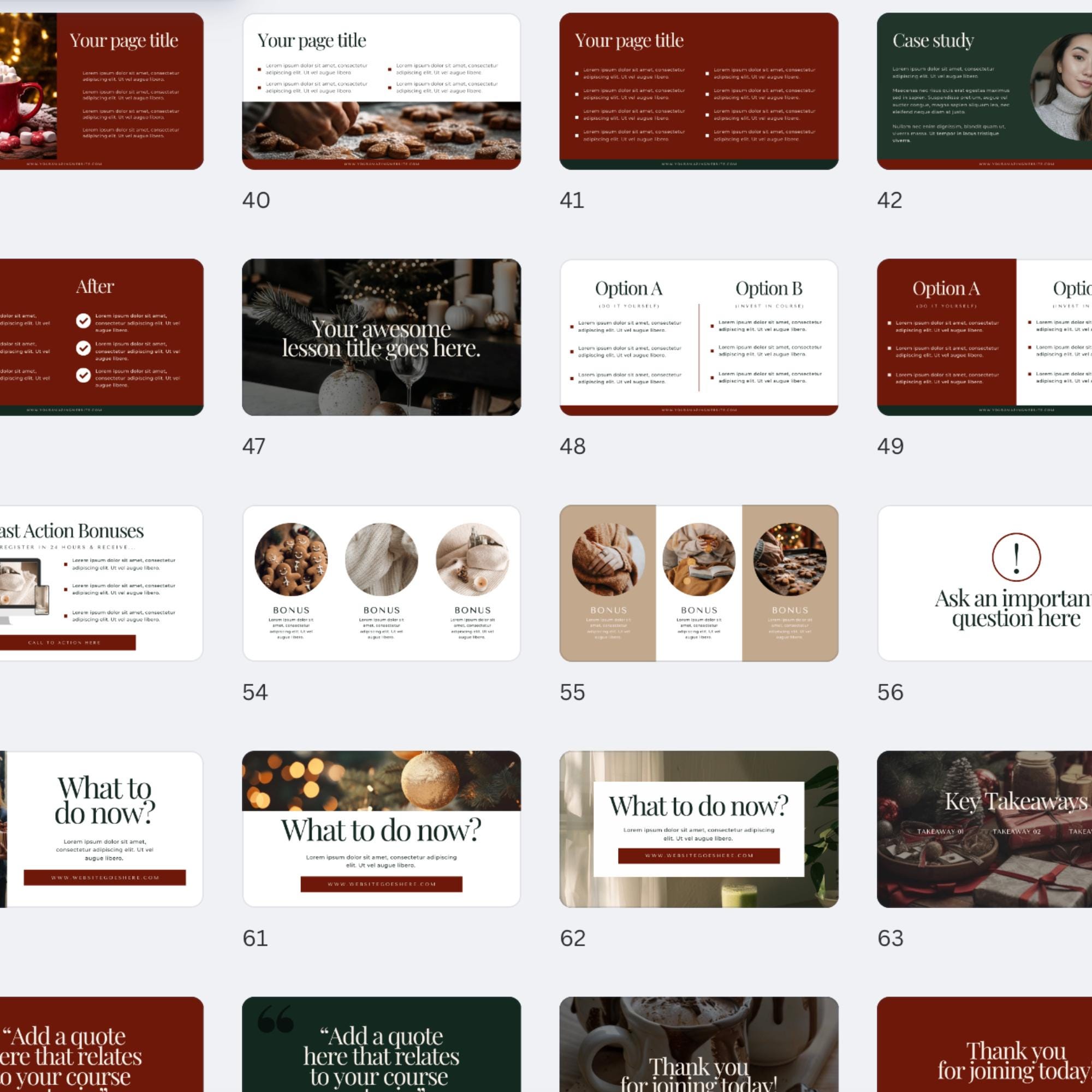 Canva Presentation Template for Christmas | Holiday Slides | Christmas ...