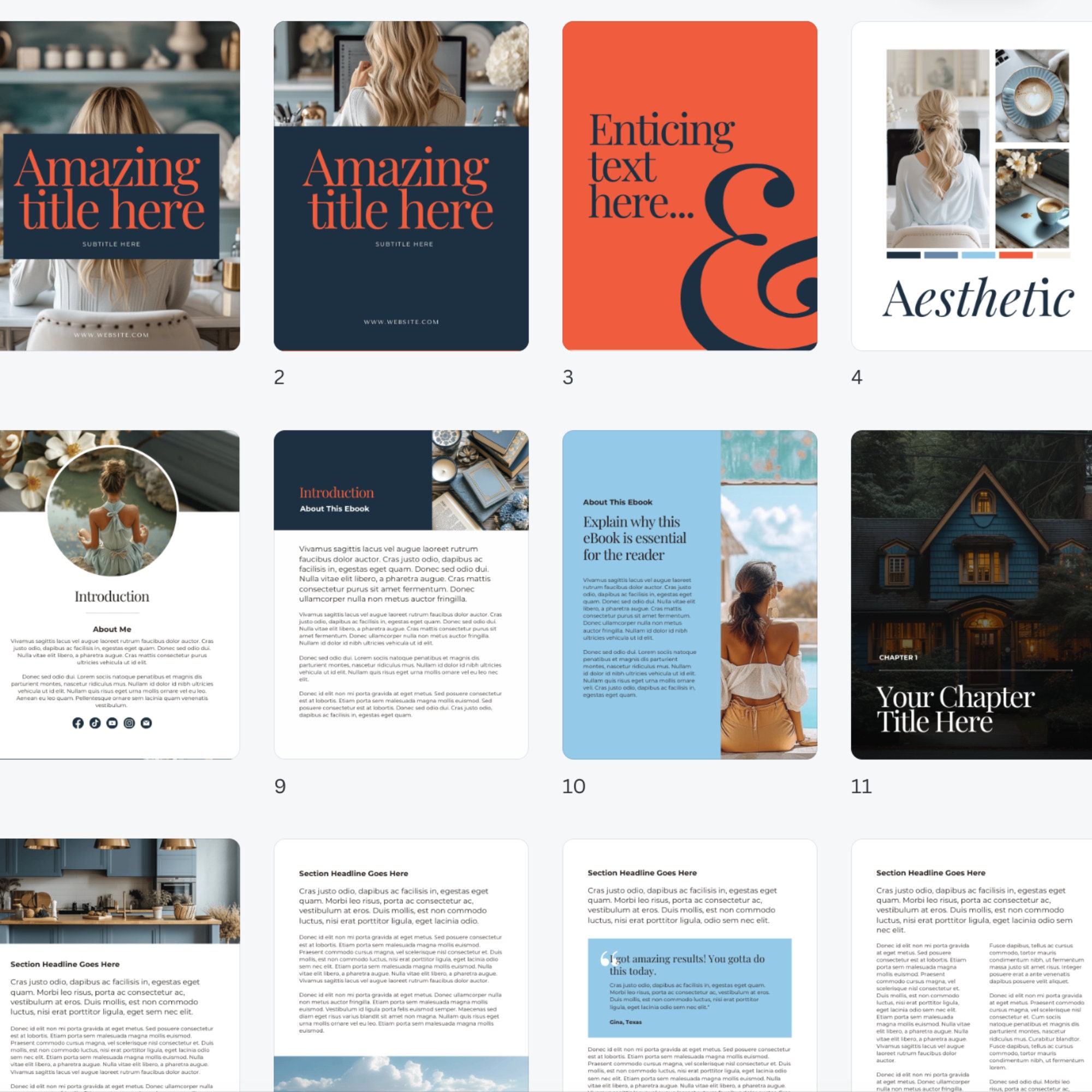 Ebook Template, Editable Canva Workbook, Lead Magnet, Course Creator ...