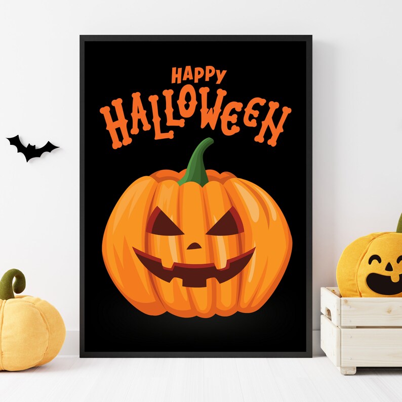 Printable Halloween Party Signs, Spooky Decor (canva Template) - Etsy