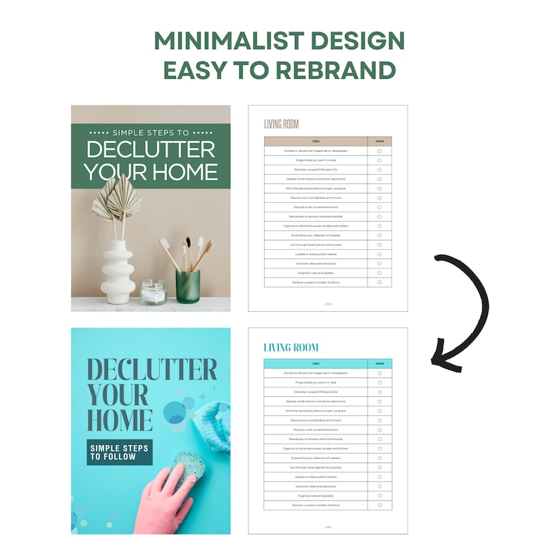 Decluttering Guide With PLR, Spring Cleaning, Home Cleaning Guide ...