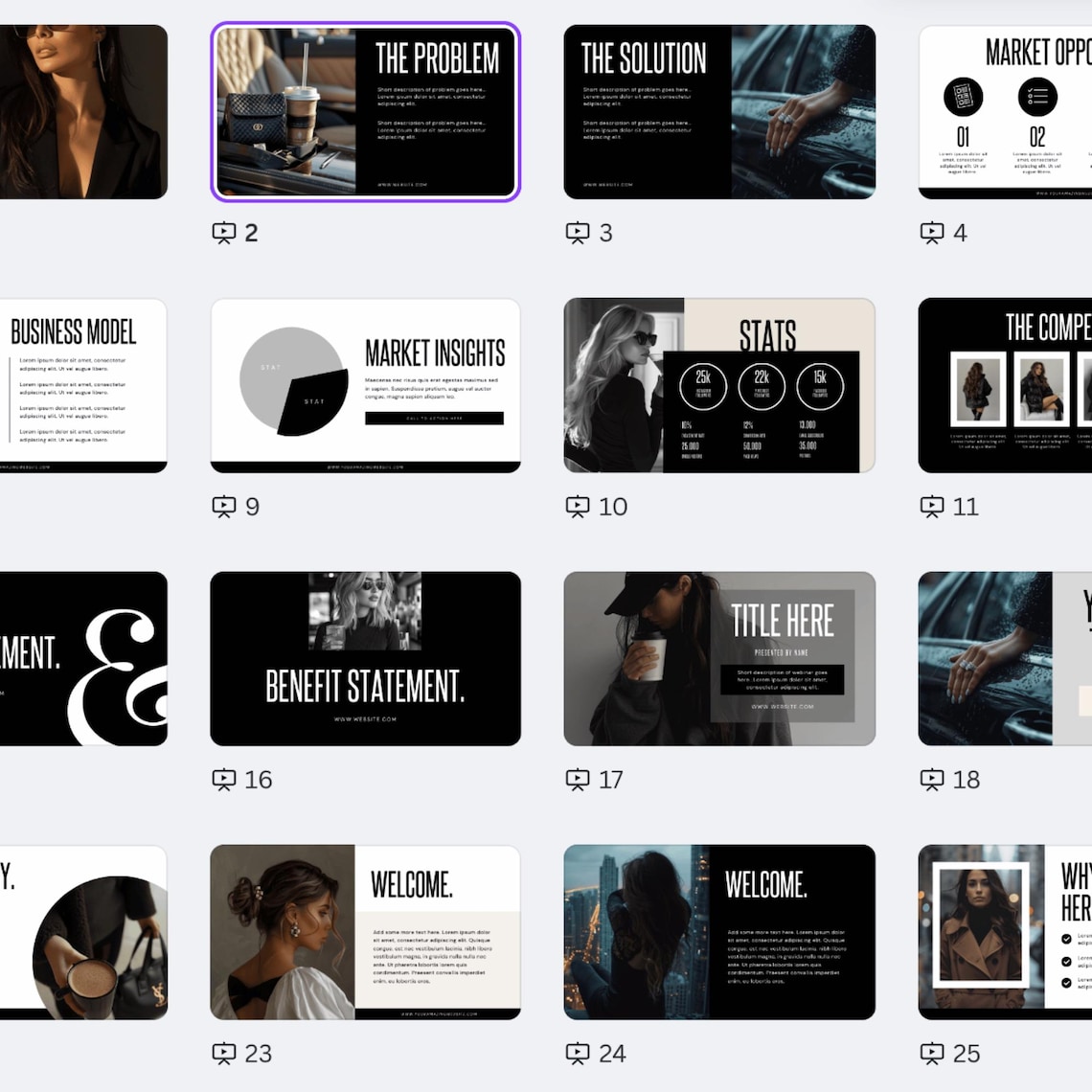 Brand Pitch Deck, Presentation Template, Brand Deck, Modern Slides ...