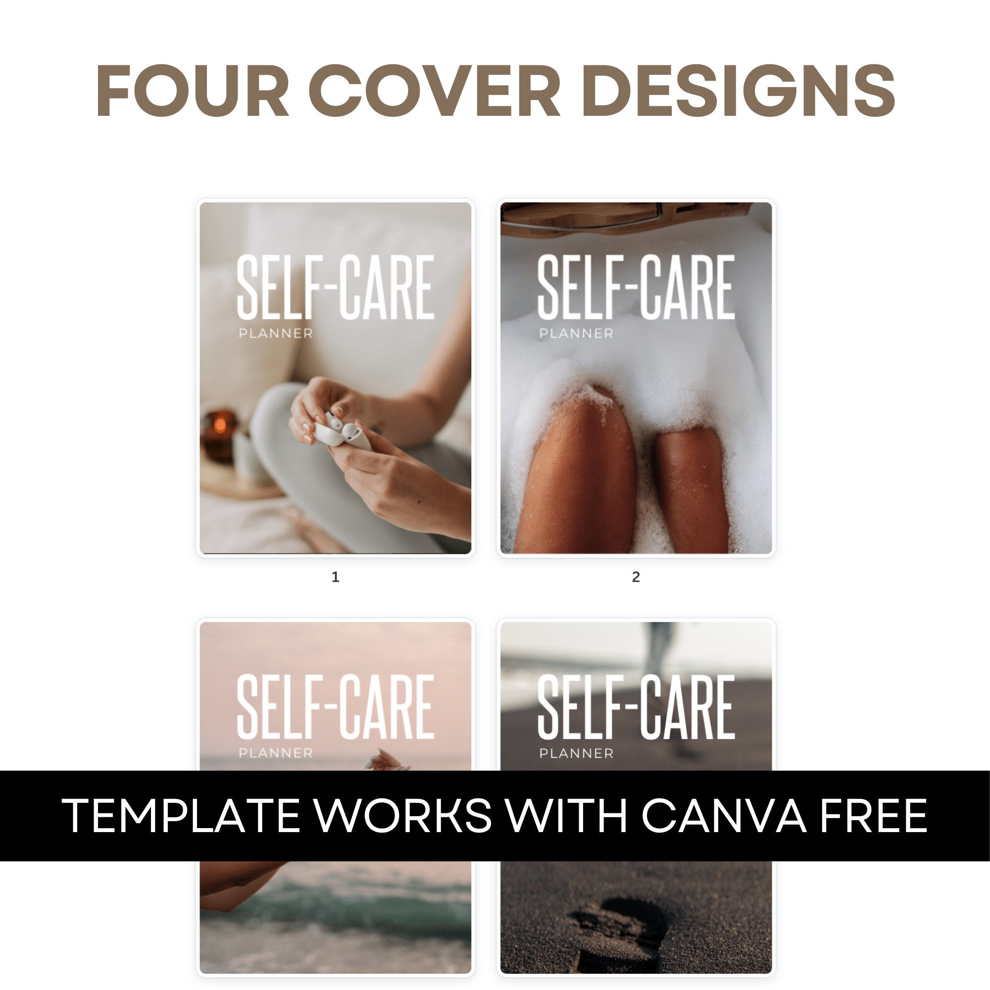 Wellness Planner Bundle, Self Care Planner, Weight Loss Planner ...