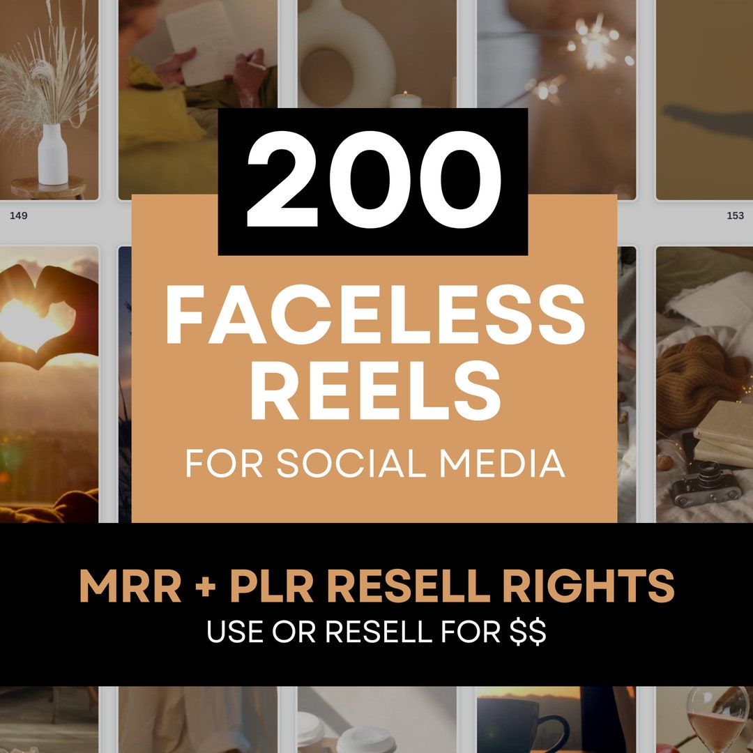 200 Faceless Reels Bundle for Instagram, Tiktok, and Facebook ...