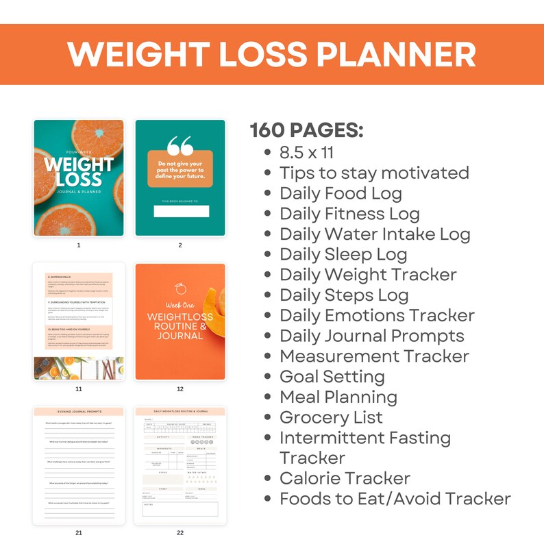 Wellness Planner Bundle, Self-care, Weight Loss, Declutter (PDF) - Etsy