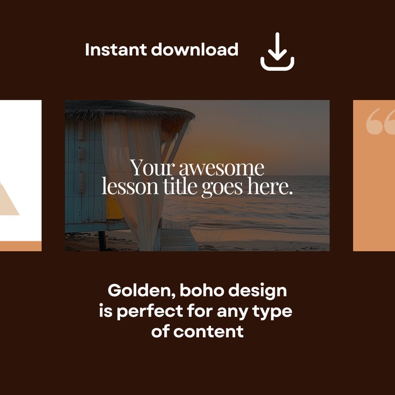 Canva Presentation Template | Boho Slide Deck | Slides for Presentation ...
