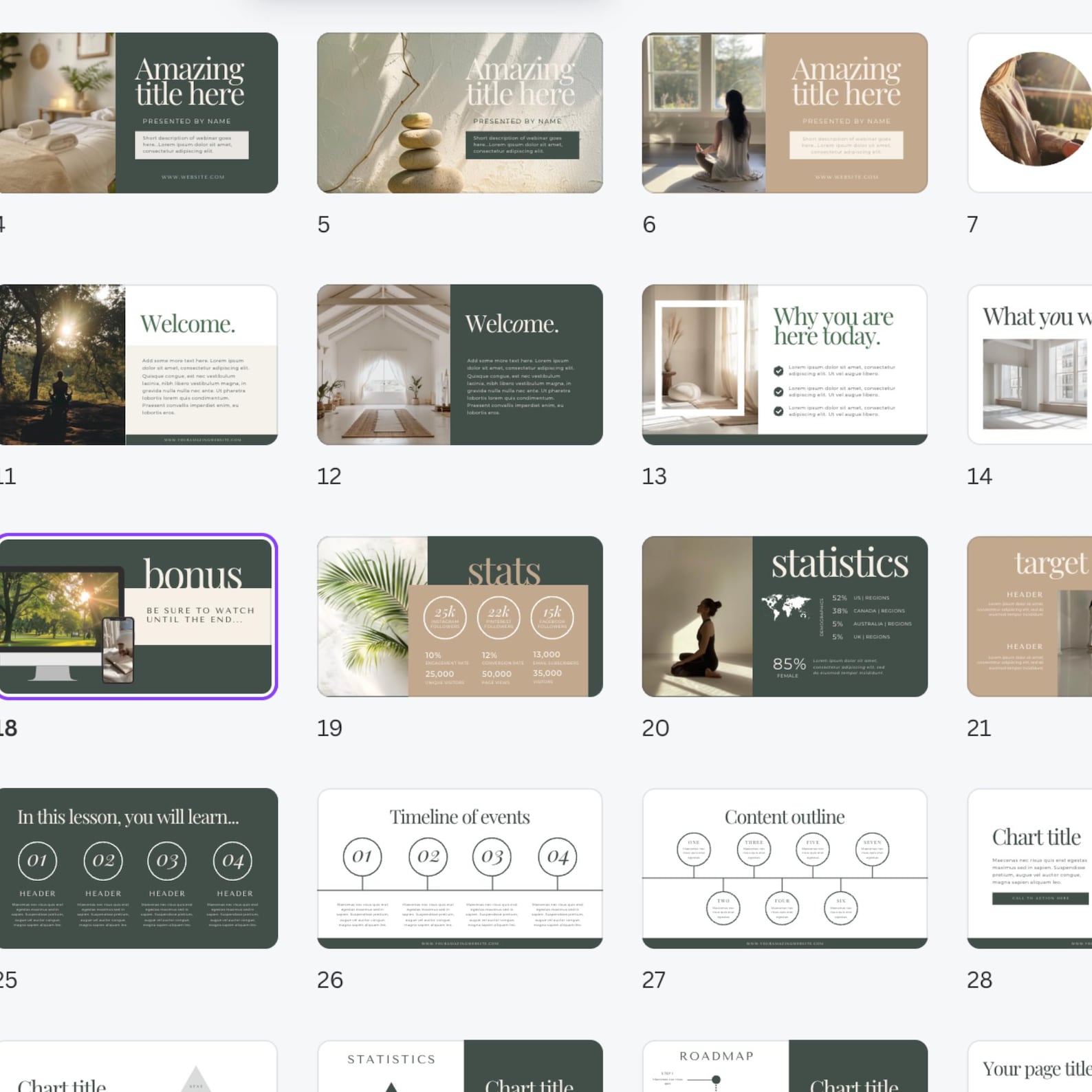 Mindfulness and Wellness Course Slide Presentation - Webinar Slide Deck ...