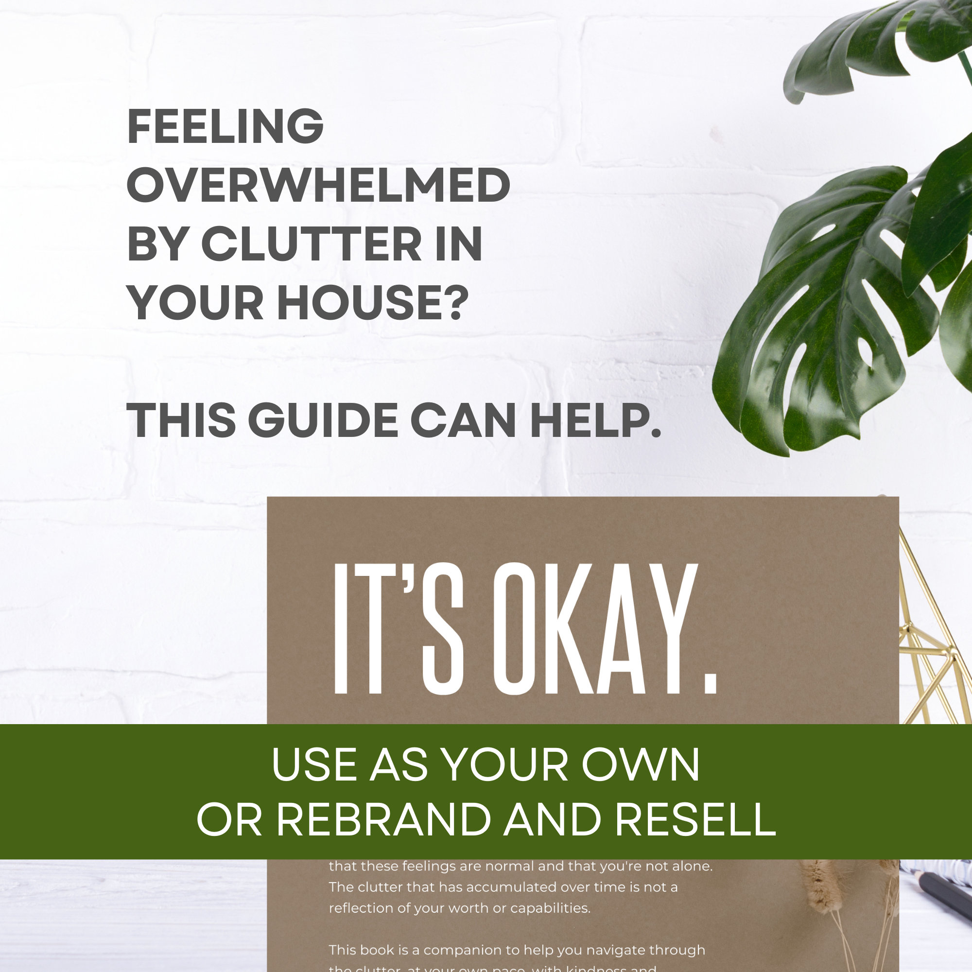 Decluttering Guide With PLR, Declutter Checklists, Home Cleaning Guide ...